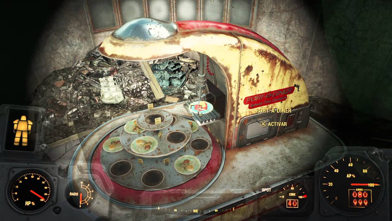 Very first time getting the cake from Port-A-Dinner (Fallout 4) - YouTube