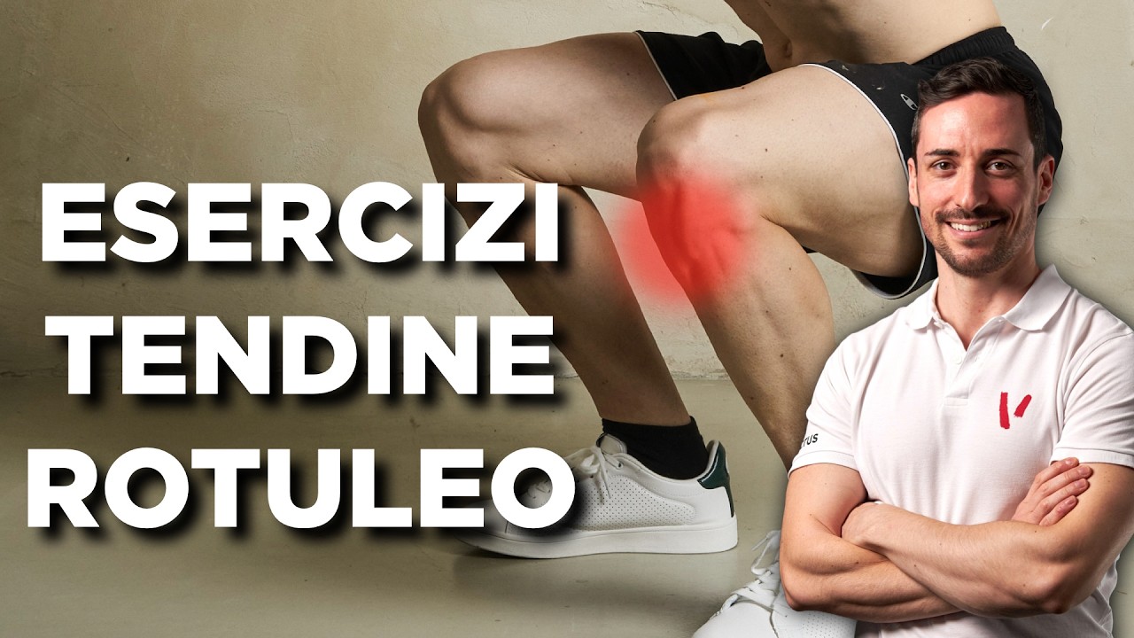 Esercizi per il tendine rotuleo infiammato - YouTube