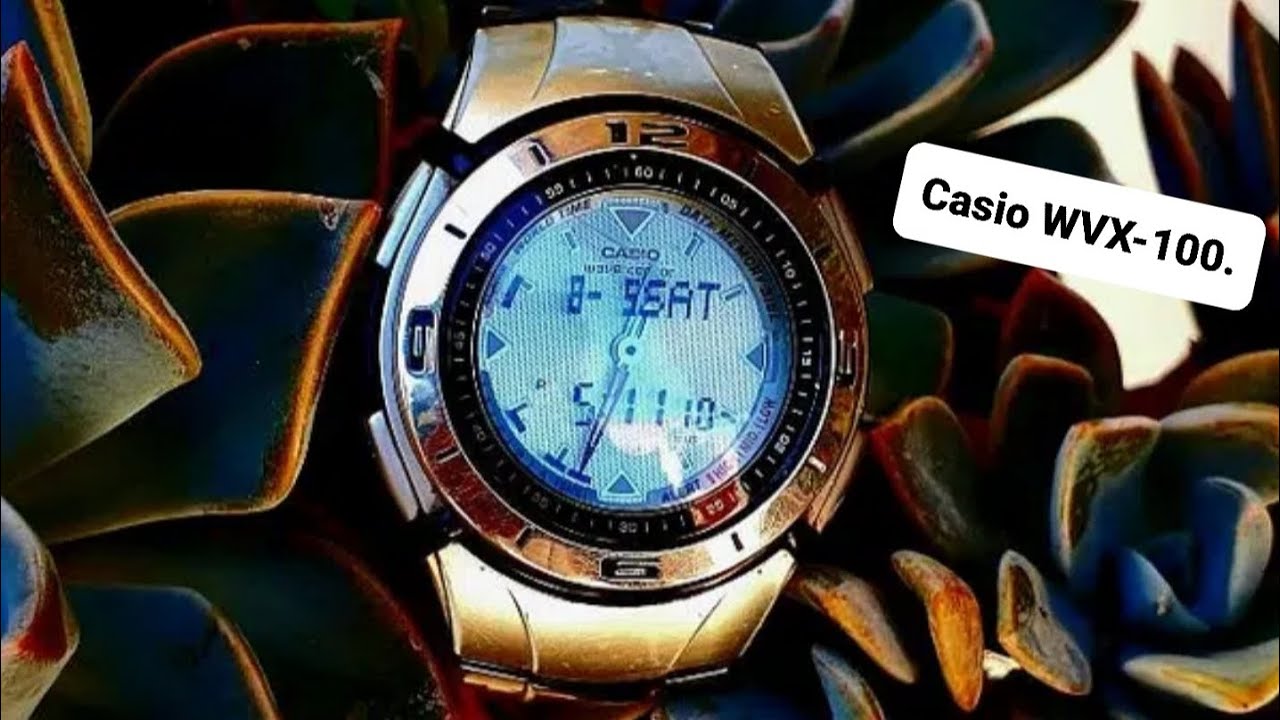 Casio WVX-100. wave ceptor, illuminator, world time, and Data memory ...