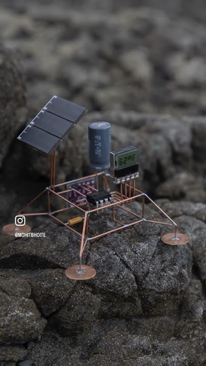 Building a tiny solar powered lander #circuitsculpture #arduino #nasa ...
