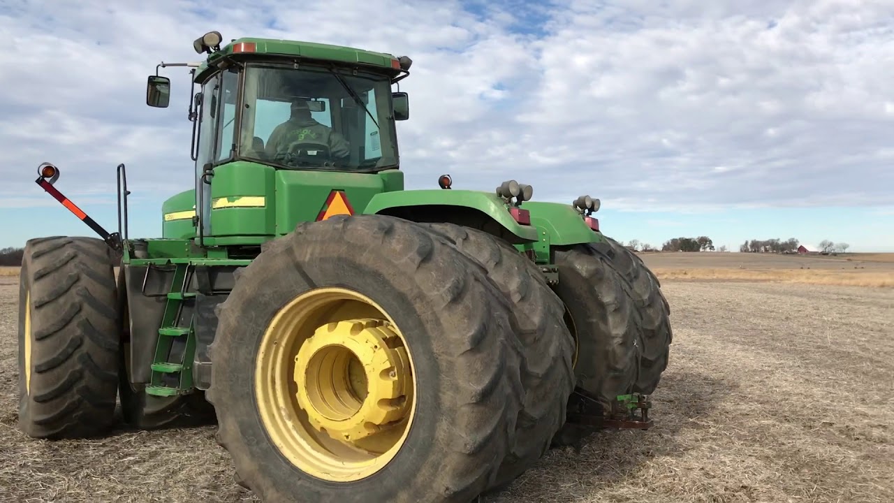 2004 JD 9520 4WD Articulated "Scraper Special" Tractor - YouTube