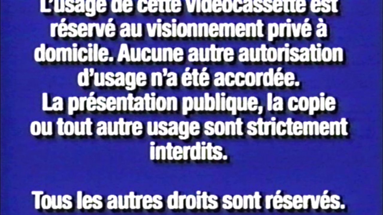 French Canadian Navy Blue Warning Screen (Early 2000) - YouTube
