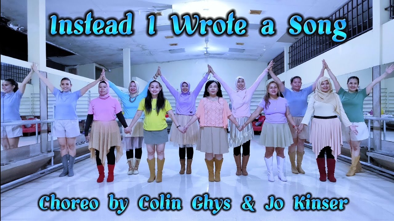 Instead, I Wrote a Song Line Dance - YouTube