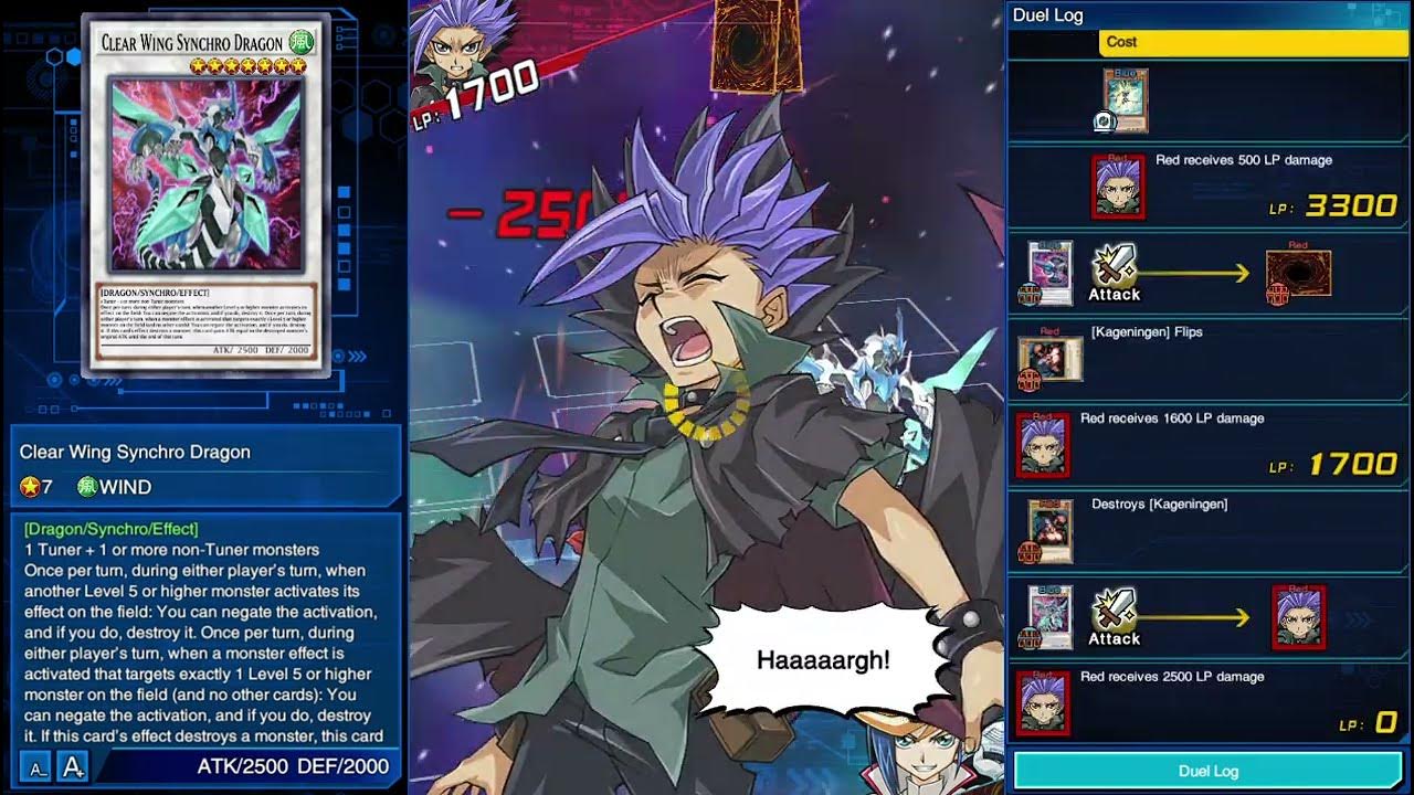 Yuto vs Yugo (Clear Wing Synchro Dragon) (Yu-Gi-Oh Duel Links) - YouTube