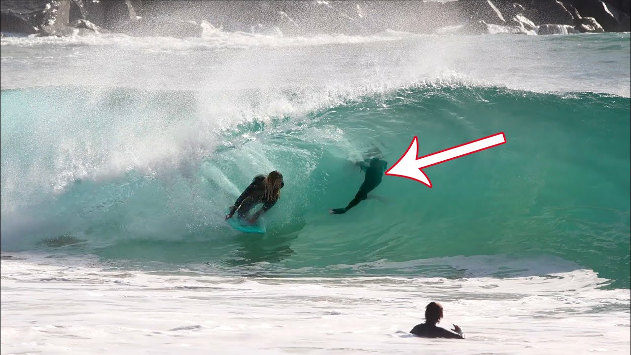 Surfing waves so clear you can see through them - YouTube