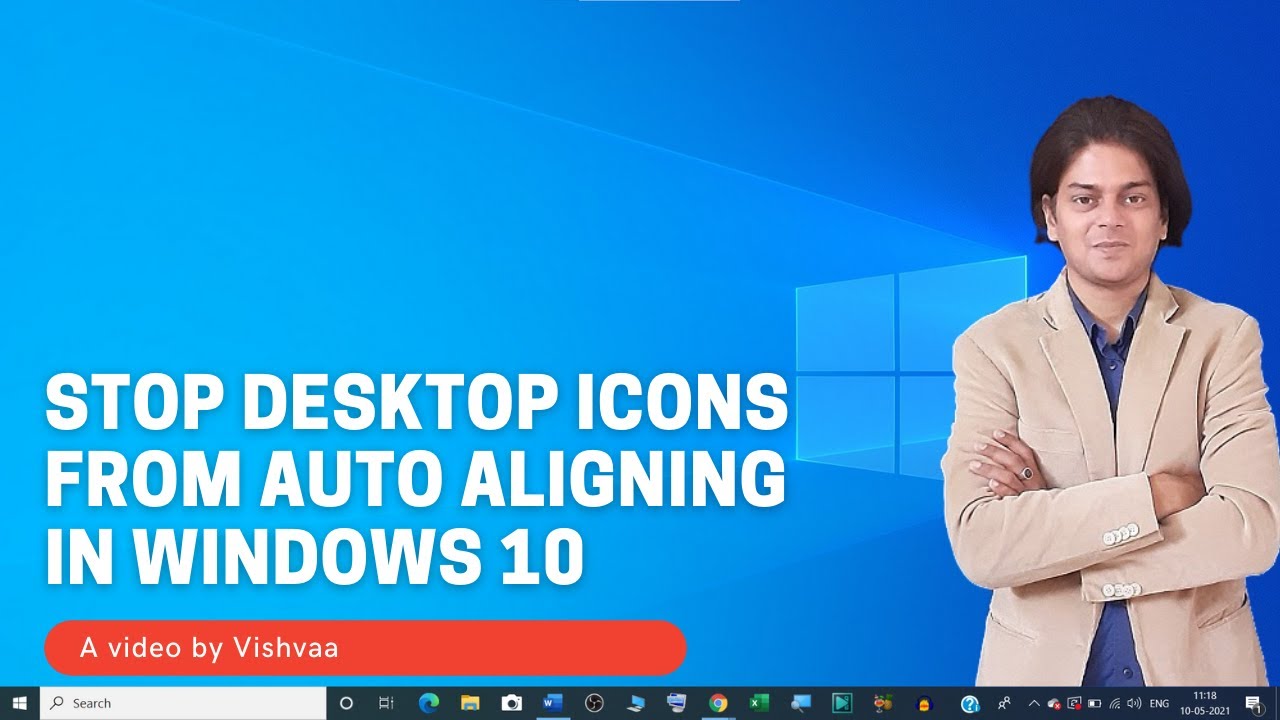 How to align desktop icons where you want them and stop auto align ...