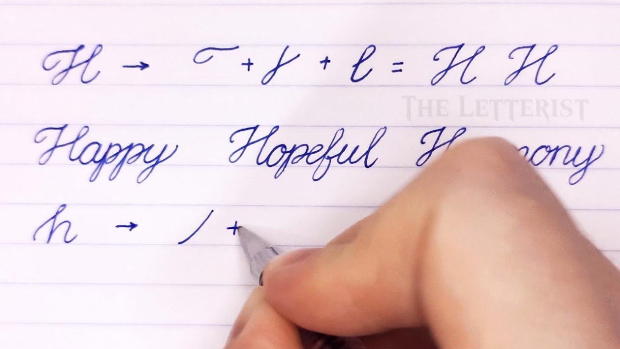 Tips and Tricks how to improve handwriting easily ⚜ How to write letter ...