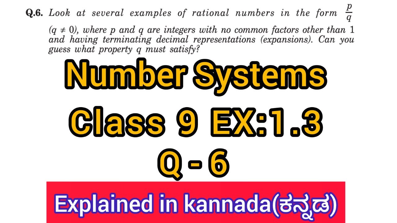 look at several examples of rational numbers in the form p/q | ex 1.3 ...