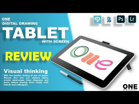 Wacom One Digital Drawing Tablet with Screen, 13.3 Inch Graphics Display for Art, Animation.