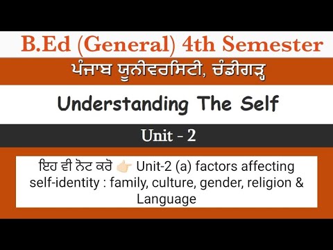 Unit-2 | Factors affecting self-identity : family, culture, gender ...