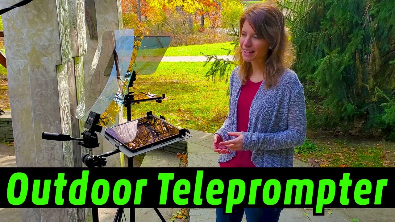 Outdoor Teleprompter: Choosing The Best Mirror - YouTube