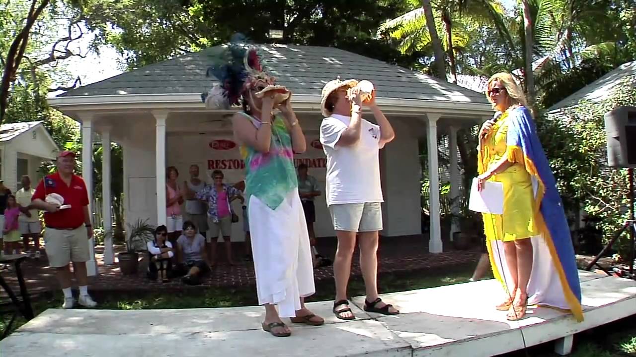 Conch Shell 'Musicians' Compete in Quirky Key West Conch Honk - YouTube