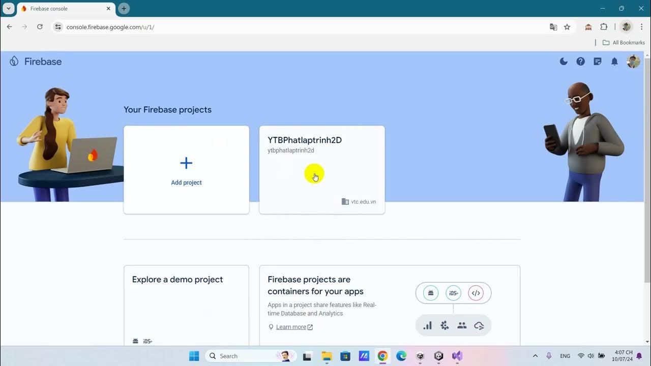 Unity - Xây dựng game 2D - Bài 4 - Cài đặt Firebase - YouTube
