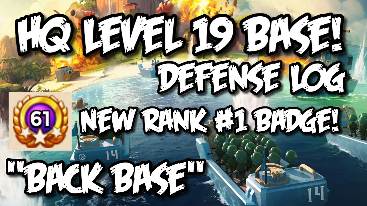 Boom Beach - Sunday Defense Log! | Rank #1 Badge Change, Scorcher ...