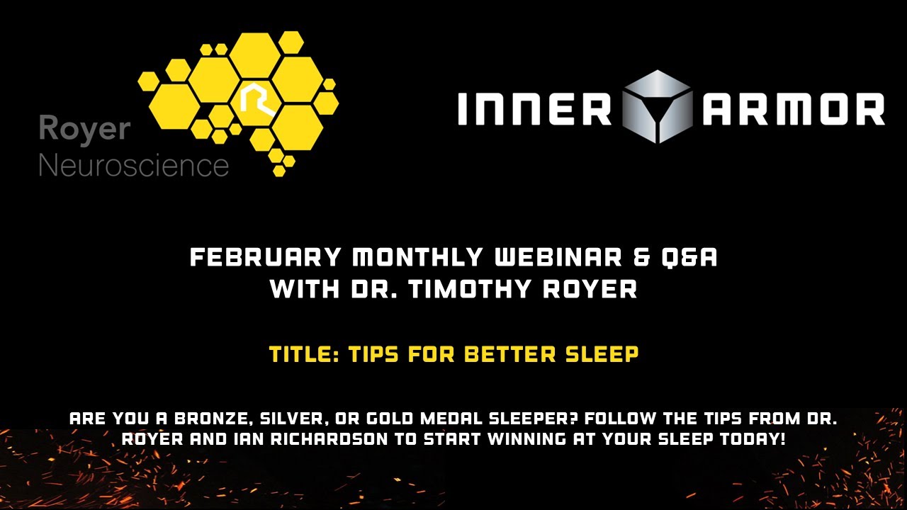 Sleep Tips | February monthly webinar / Q&A with Dr Tim Royer - YouTube