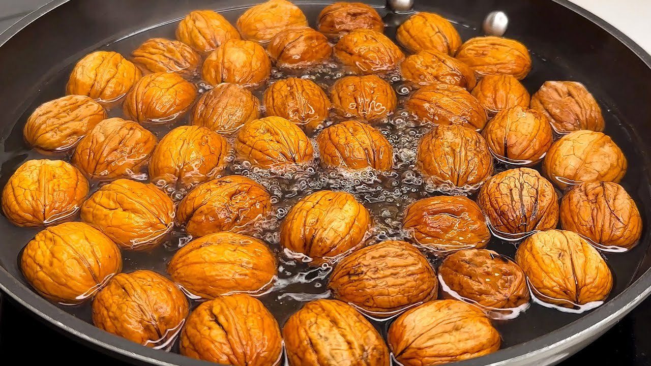 Throw the walnuts into boiling water! Top 2 delicious and easy recipes ...