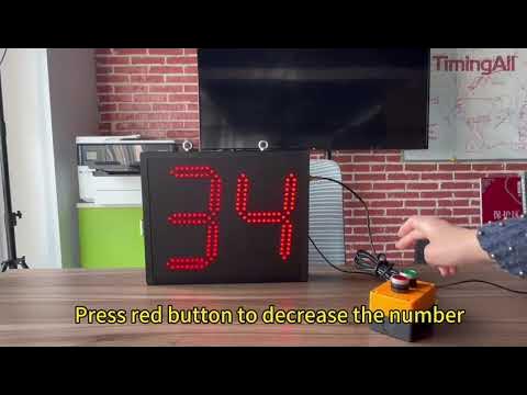 How to Use 2 Digit 9 Inch Large Digital Number Counter Display with 7 ...