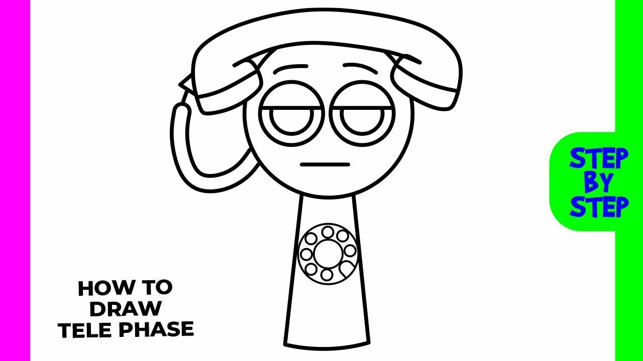 How to draw Tele - Sprunki easy - YouTube