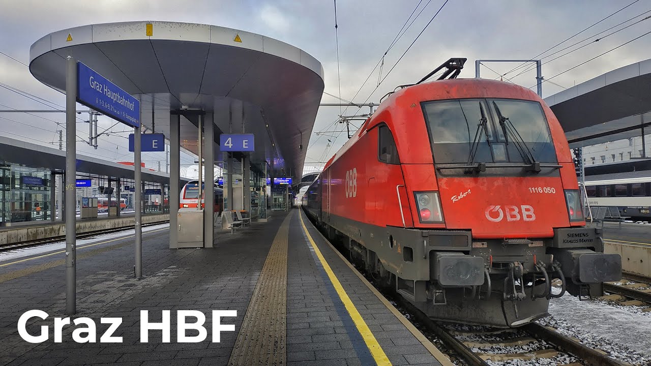 Austrian Trains Vlog #15 - Morning & Afternoon Trains at Graz HBF in ...