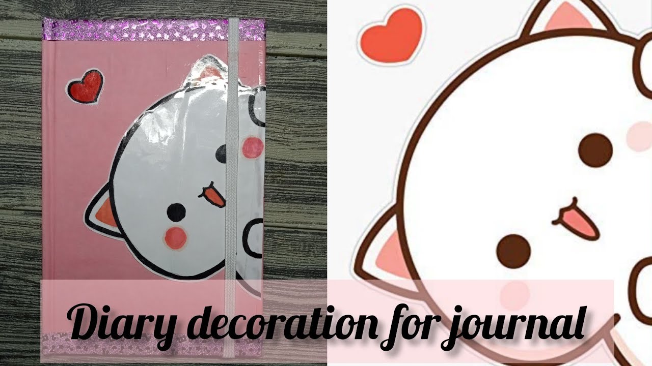 How to decorate DIARY / Front page design / Diary Cover Design / Diary ...
