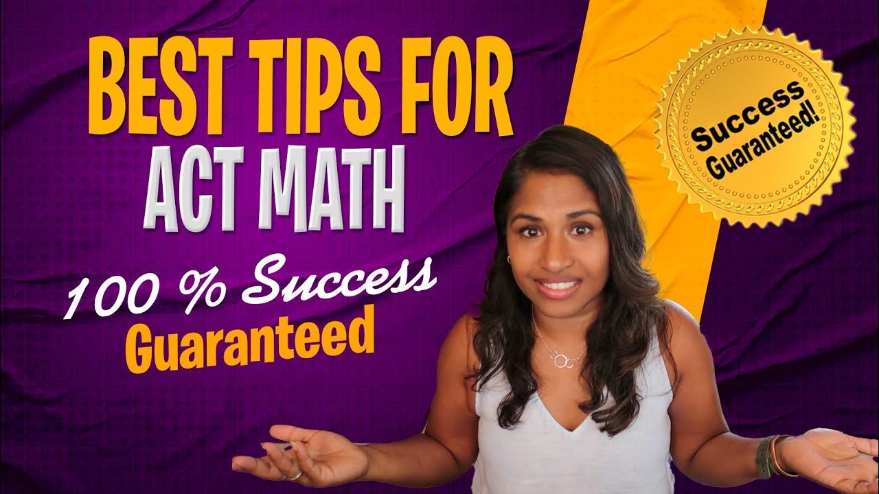 BEST Tips for ACT SAT Math Test - YouTube