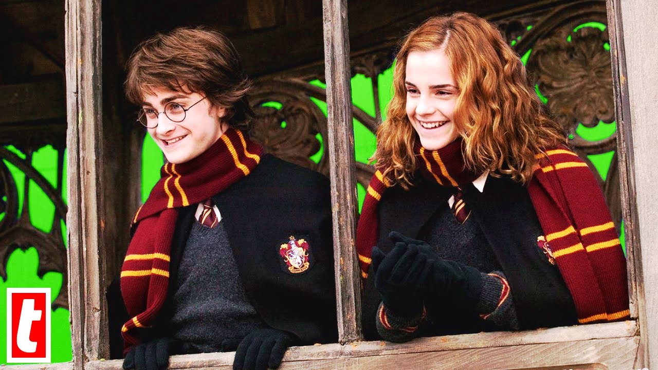 Emma Watson On The Set Of Harry Potter - YouTube
