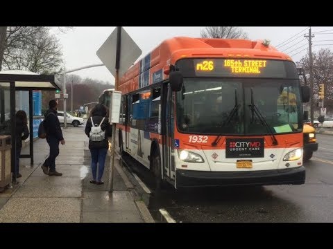 NICE Bus/NYCT Bus: n25, n26 Q46 & Qm6 Buses @ Lakeville Road & LI ...
