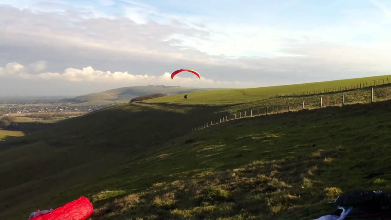 Paragliding ridge soaring - YouTube