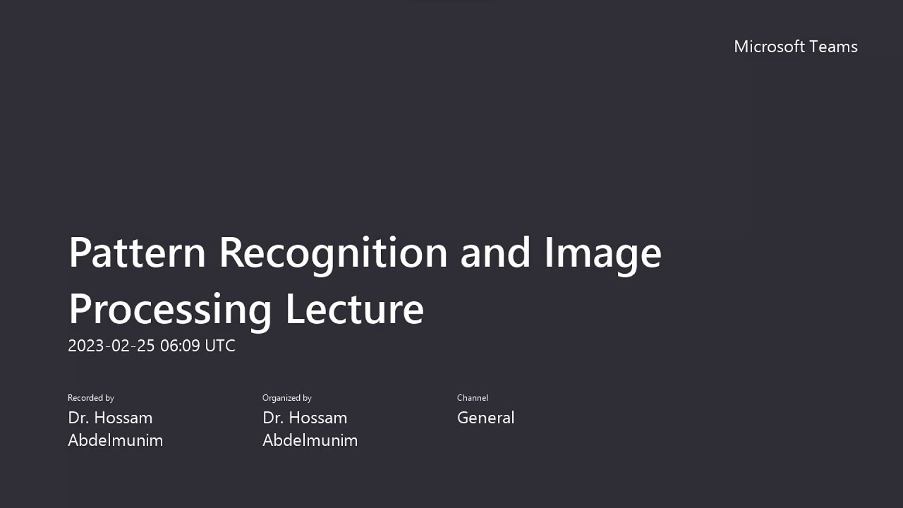 CSE464 - Image Processing Lecture 2 - YouTube