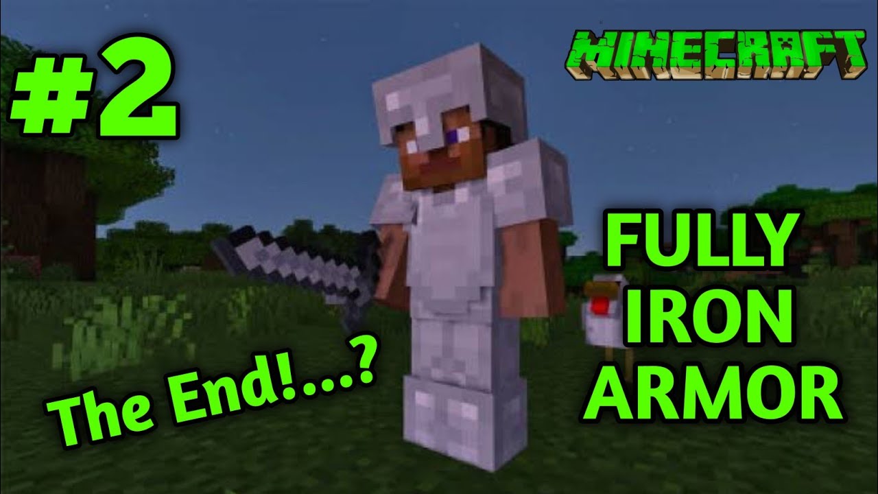 Finally Full Iron Armor In Mincraft Gameplay#2 - YouTube