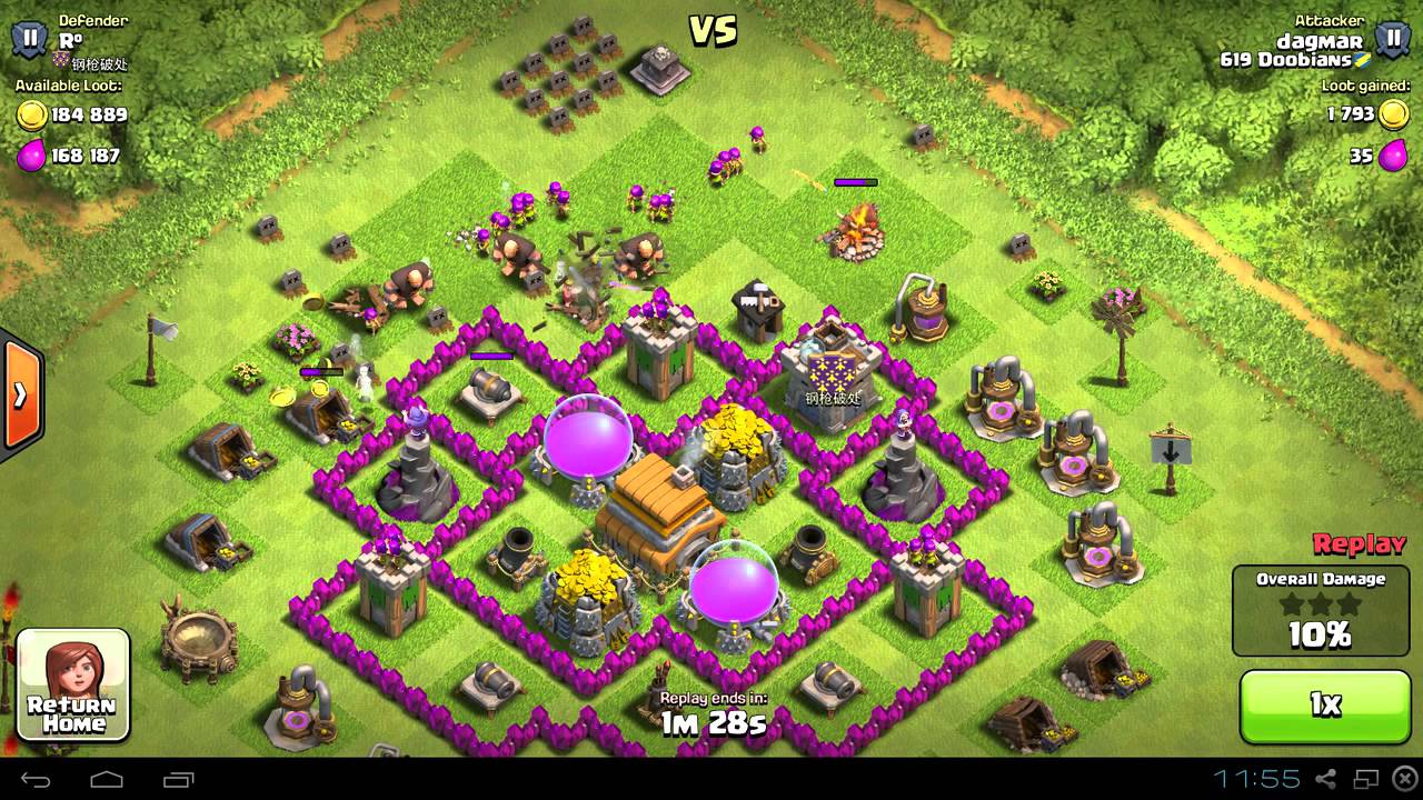 [TH7 Farm] Almost Maxed out TH6 - YouTube