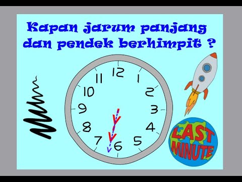 Cara Menentukan berimpitnya Jarum panjang dan pendek pada jam - YouTube