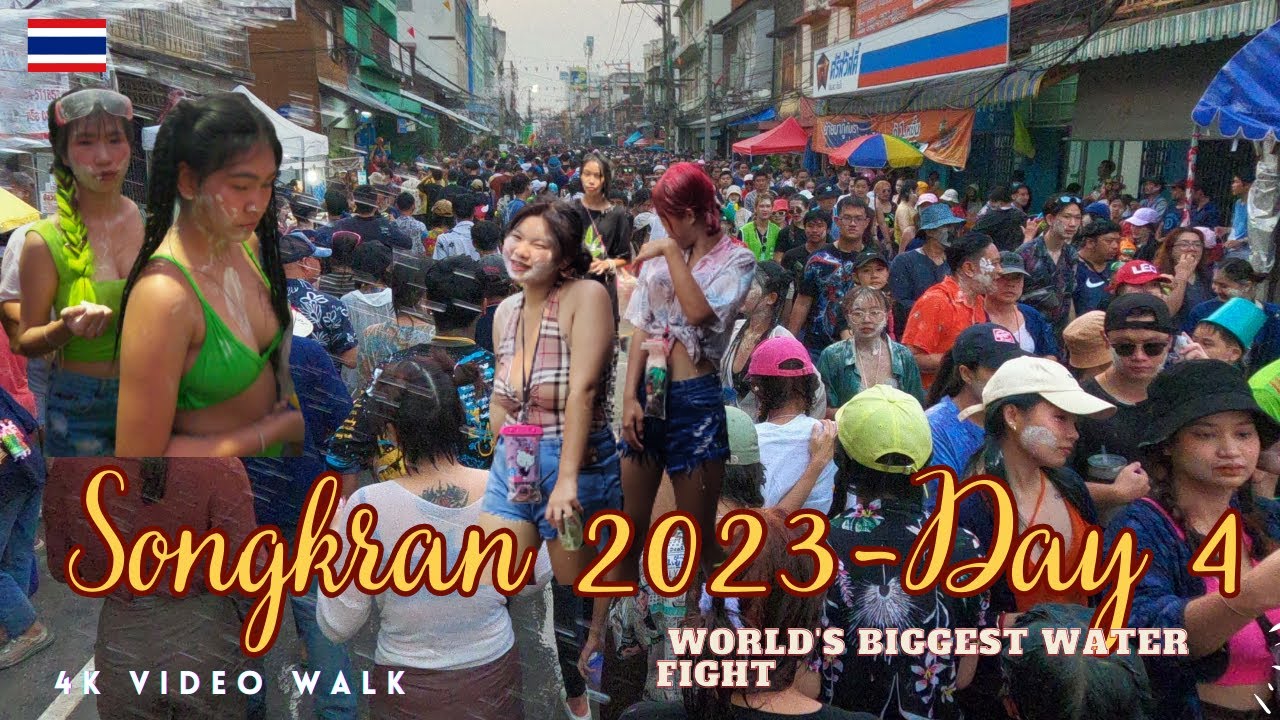 World's BIGGEST Water Fight: Day 4 of getting wet!! Songkran in the ...