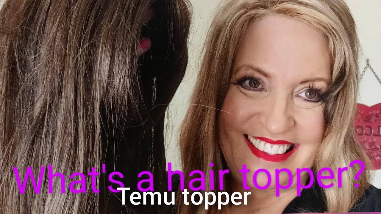 Temu beauty- synthetic hair topper- 5 - 10$ - YouTube
