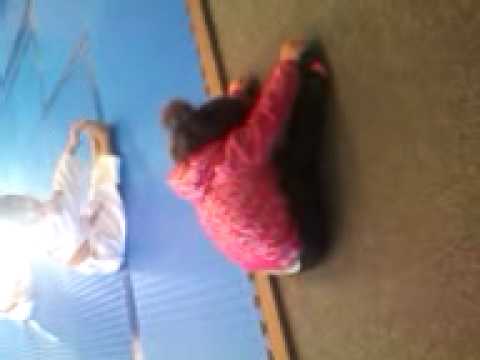 Little girl stretching part 3 - YouTube