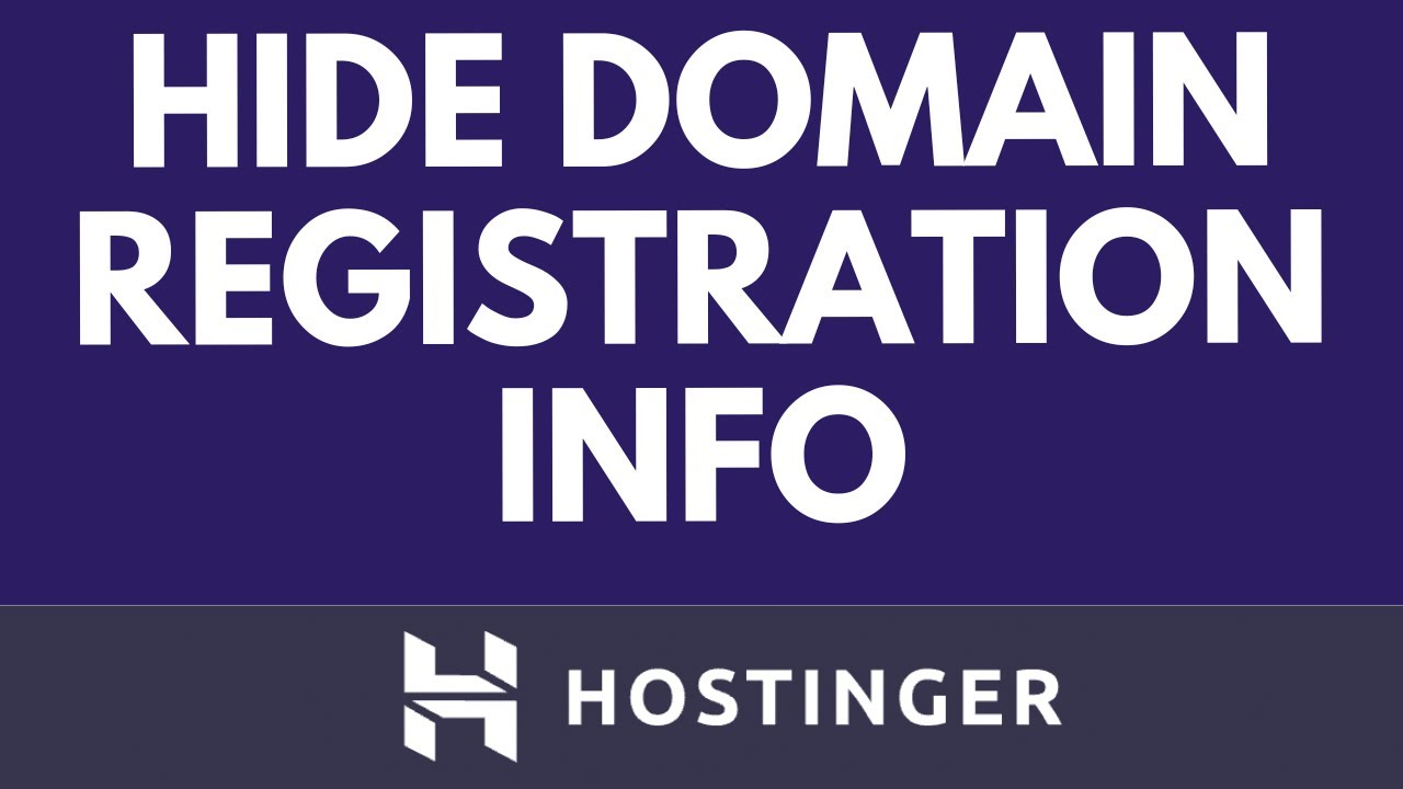 How to Hide Domain Registration Info In Hostinger (Step-by-Step ...