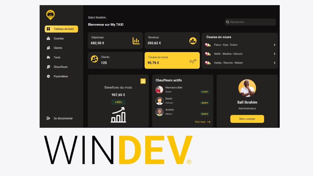 My TAXI | Logiciel de gestion de Taxi avec Windev - YouTube