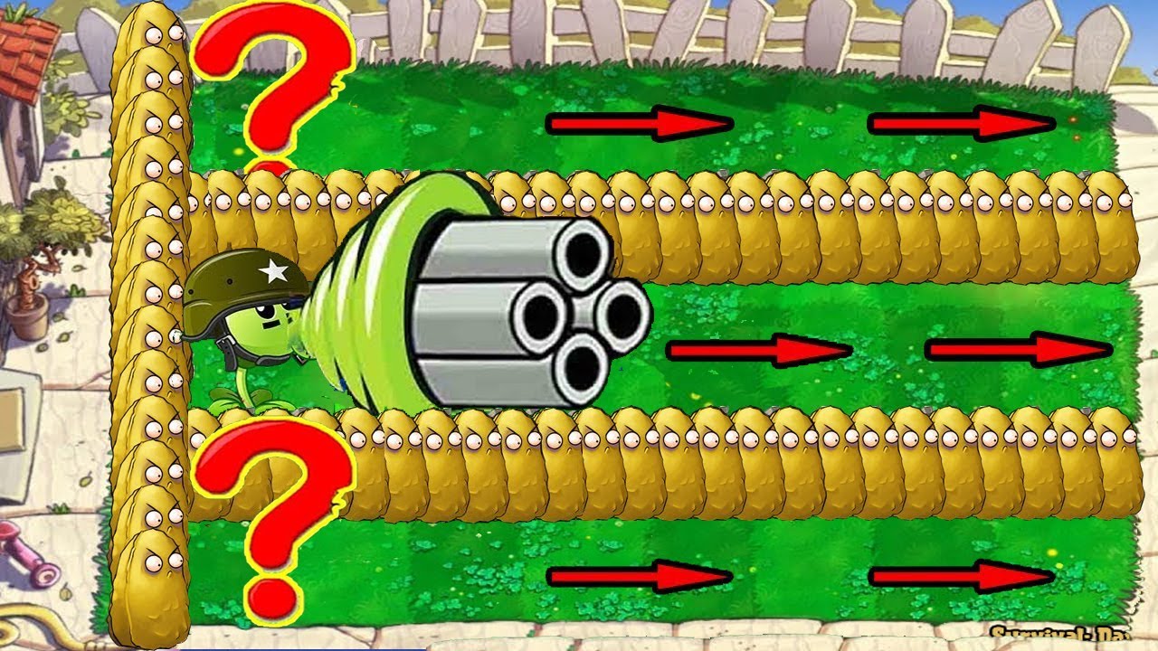 Plants vs Zombies Mod: Gatling Pea Vs Snow PEa Vs Repeater Vs Zomboss ...