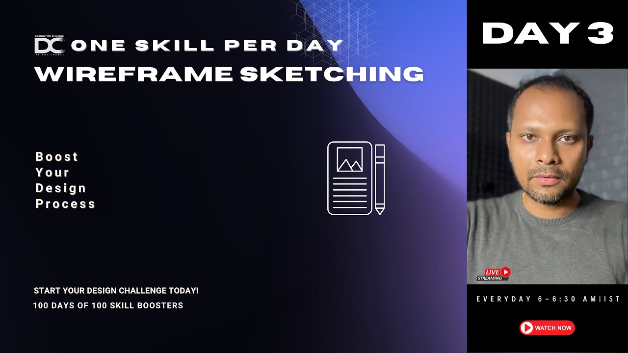 Day 3 - Wireframe Sketching for UI/UX Designers | Skill Booster #3 ...