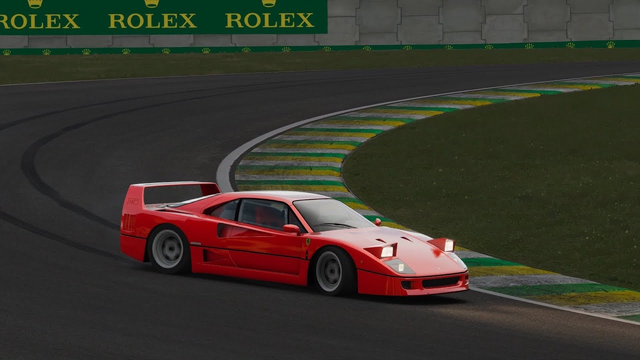 Sideways in a Ferrari F40 1987 - Autódromo de Interlagos | Onboard VR ...
