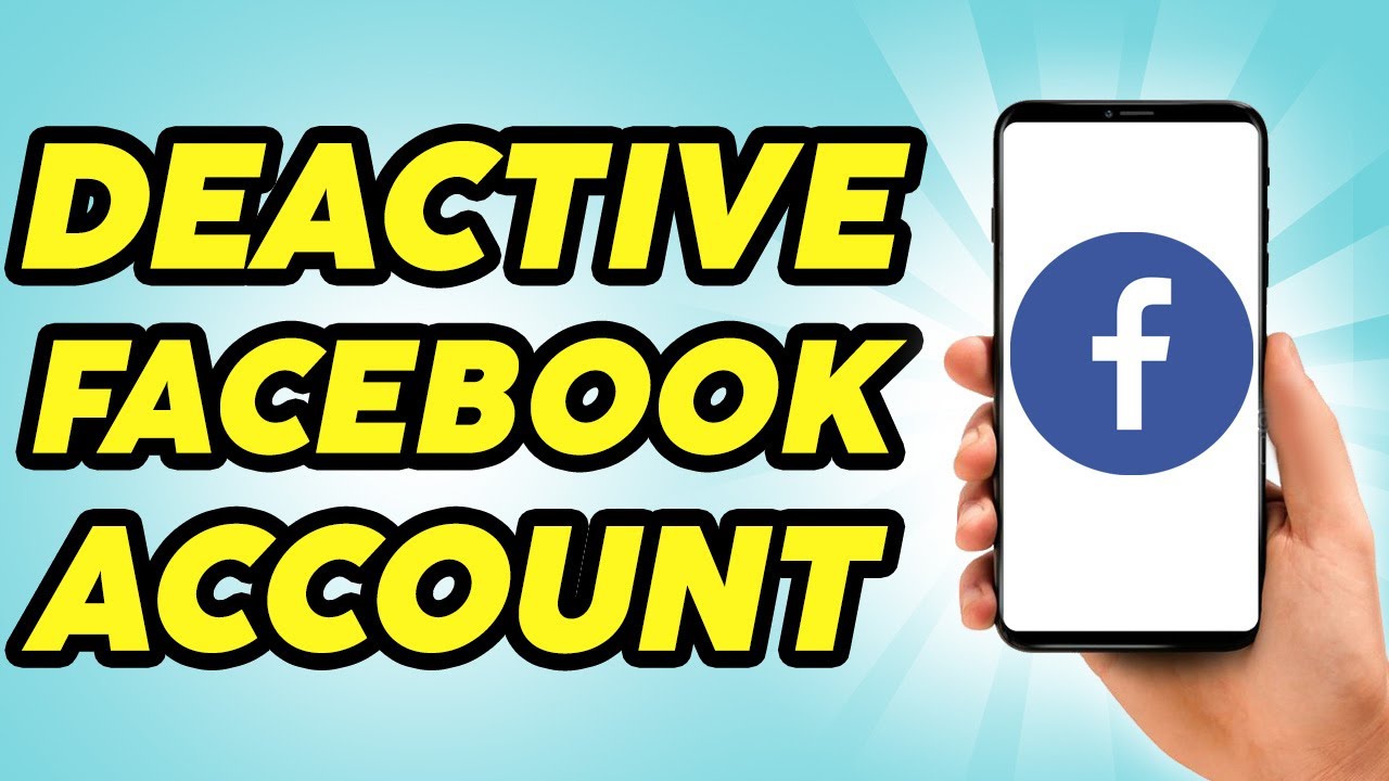 How to Deactivate Facebook Account - 2024 - YouTube