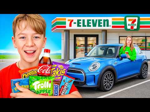 24 saat boyunca sadece benzin i̇stasyonu yemekleri yiyorlar!