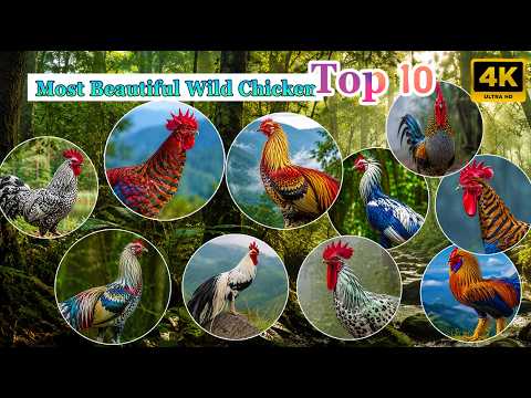 Top 10 Roosters 🐔 - Rare & Vibrant: The World's Most Beautiful Roosters 🌳