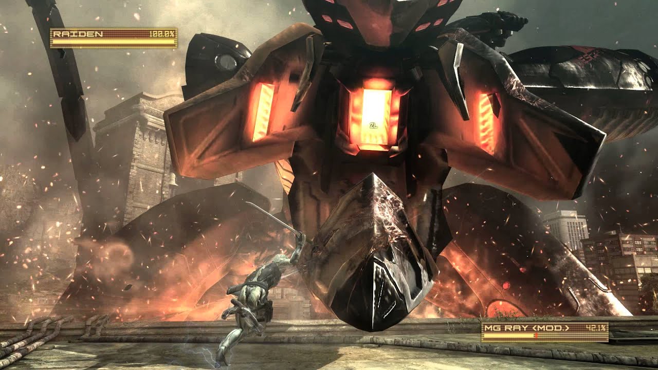 METAL GEAR RISING REVENGEANCE First Level Boss - YouTube
