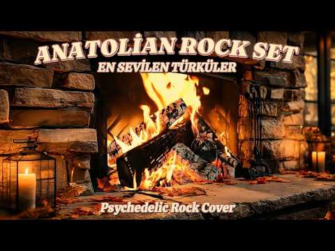 Anatolian Psychedelic Rock | En Sevilen Türküler | AI Cover | Şömine Eşliğinde | Cozy Fireplace🔥