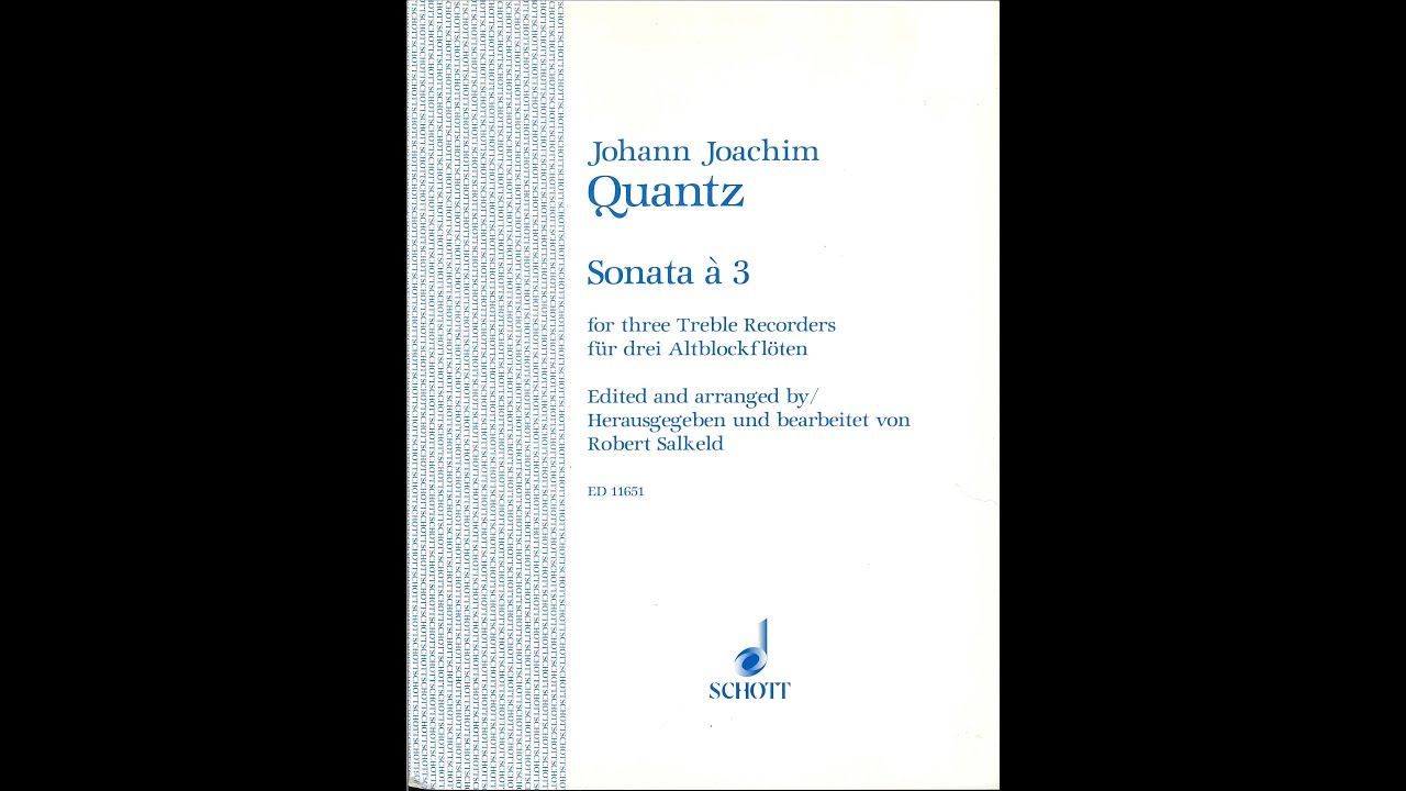 Johann Joachim Quantz: Sonata à 3 - YouTube