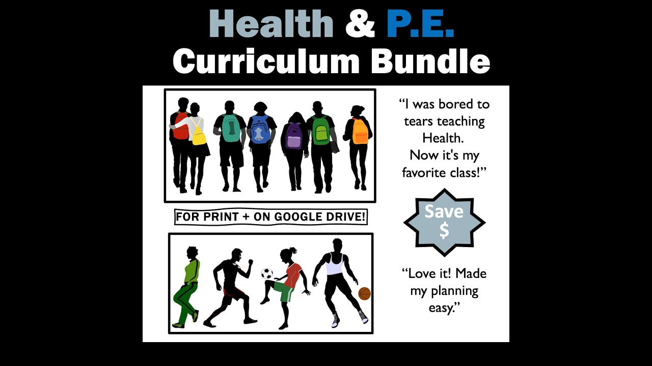 High School Health and PE Curriculum Bundle: Two #1 Best-Selling Full ...
