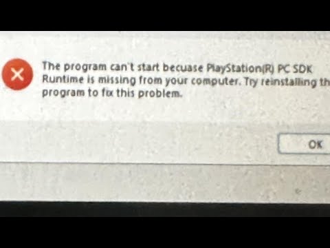 Fix Program Can't Start Because PlayStation(R) PC SDK Runtime Is Missing In God of War Ragnarok ...
