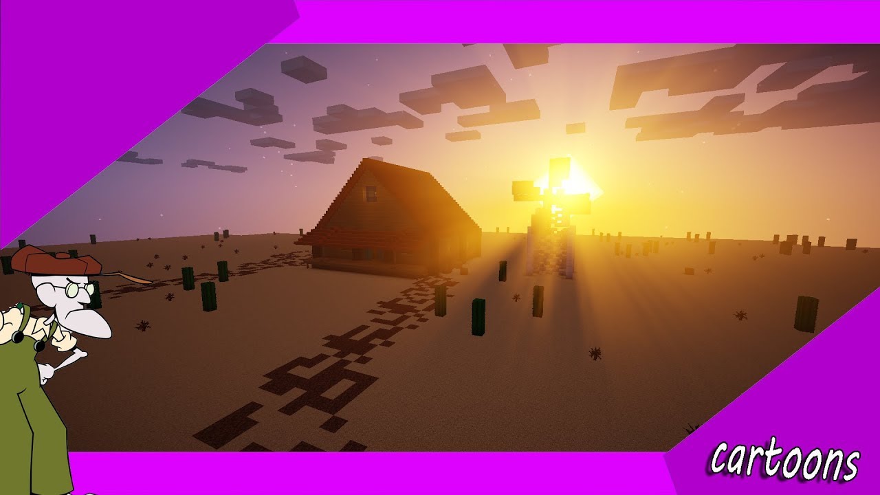 Minecraft | Cartoons Builds #1 | Courage the cowardly dog - YouTube