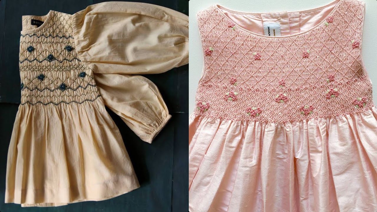 smoking Frocks Designs//baby girls embroidered smoking Frocks 2022 ...